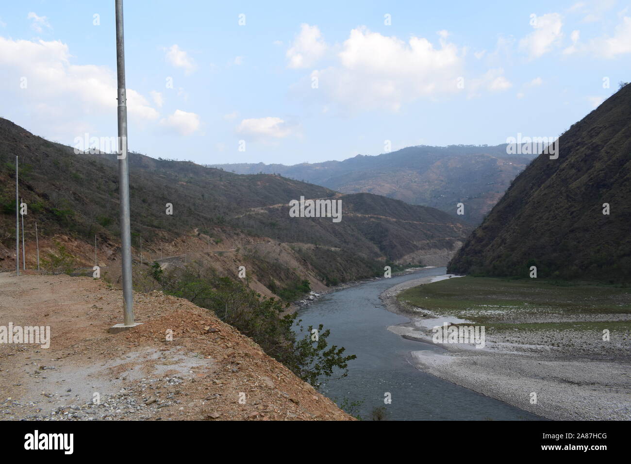 Beautiful scenery of Tamor River Nepal.The Tamor river is one of the ...