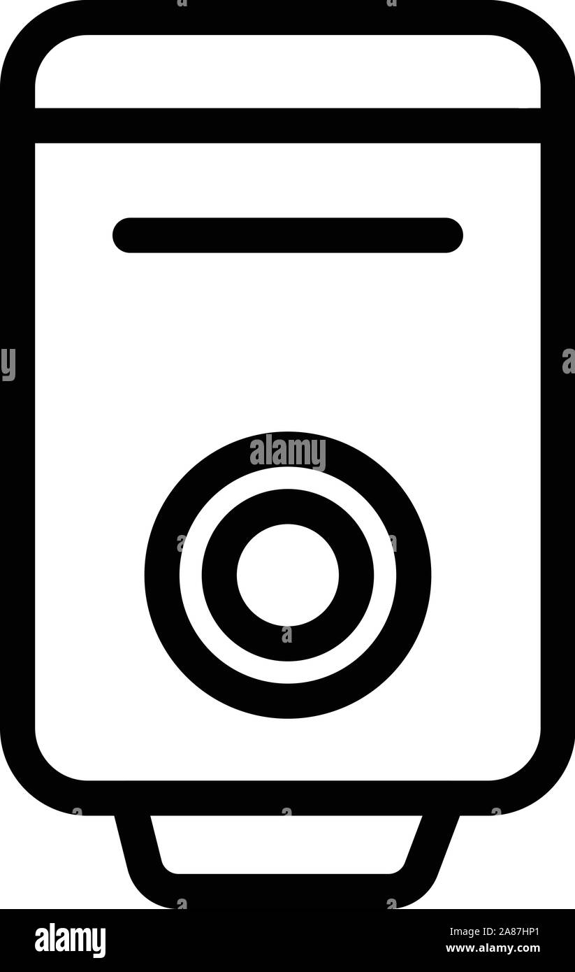 Boiler installation icon outline Black and White Stock Photos & Images ...