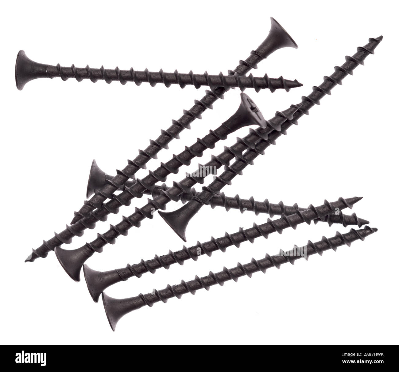 Screws isolated on white background Stock Photo - Alamy