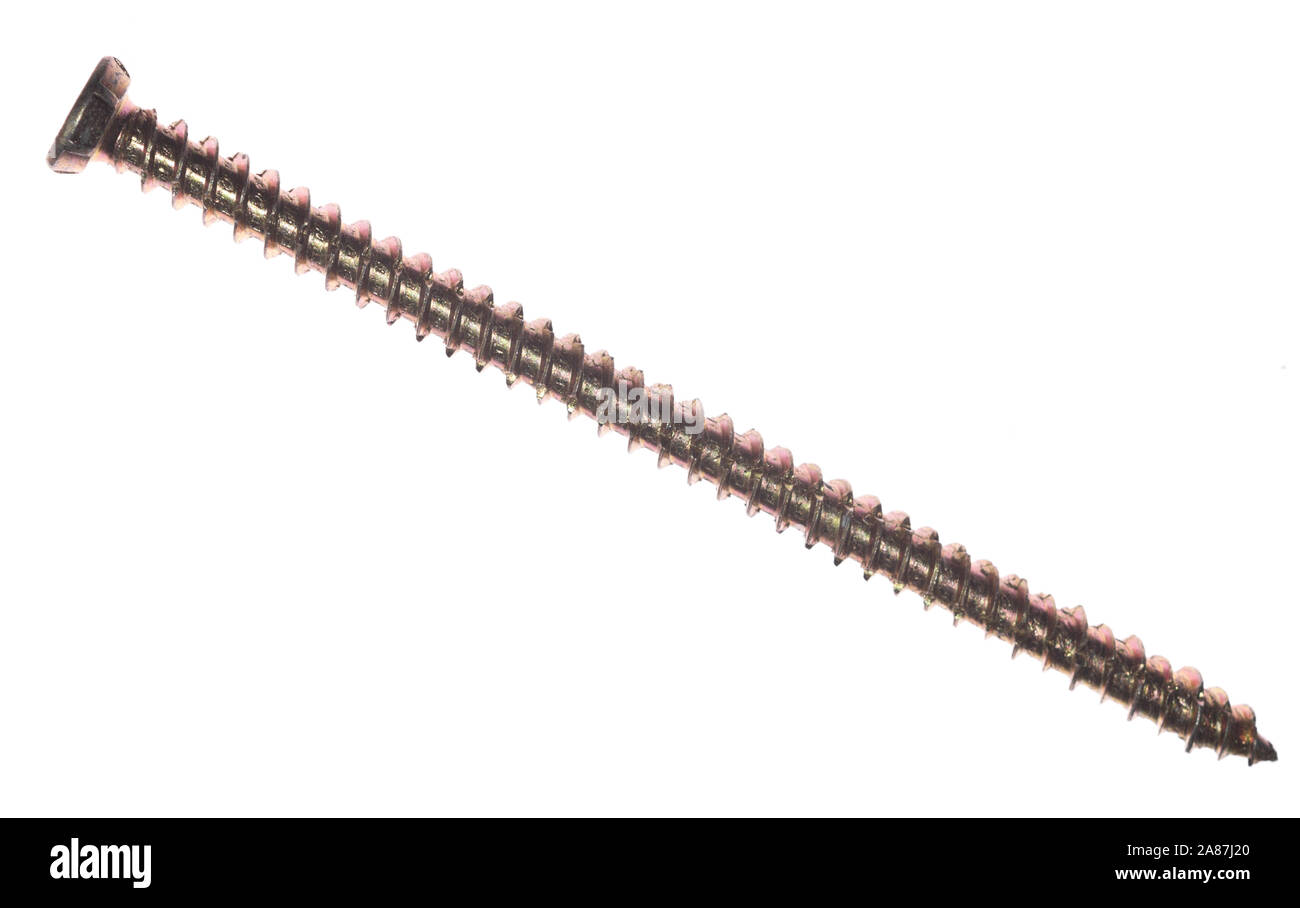 Screw isolated on white background Stock Photo - Alamy