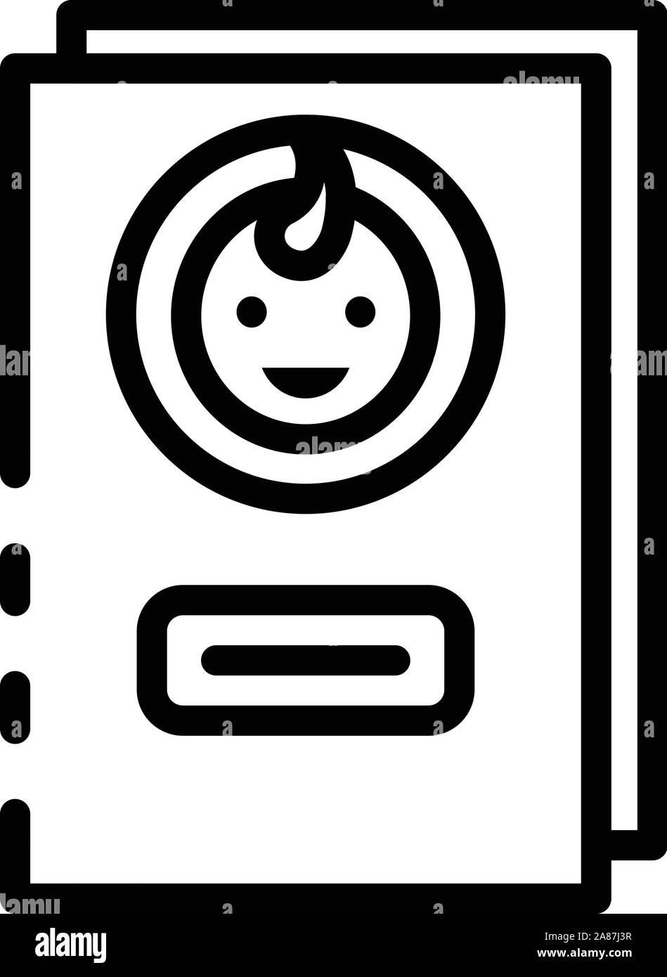 Children book icon, outline style Stock Vector Image & Art - Alamy