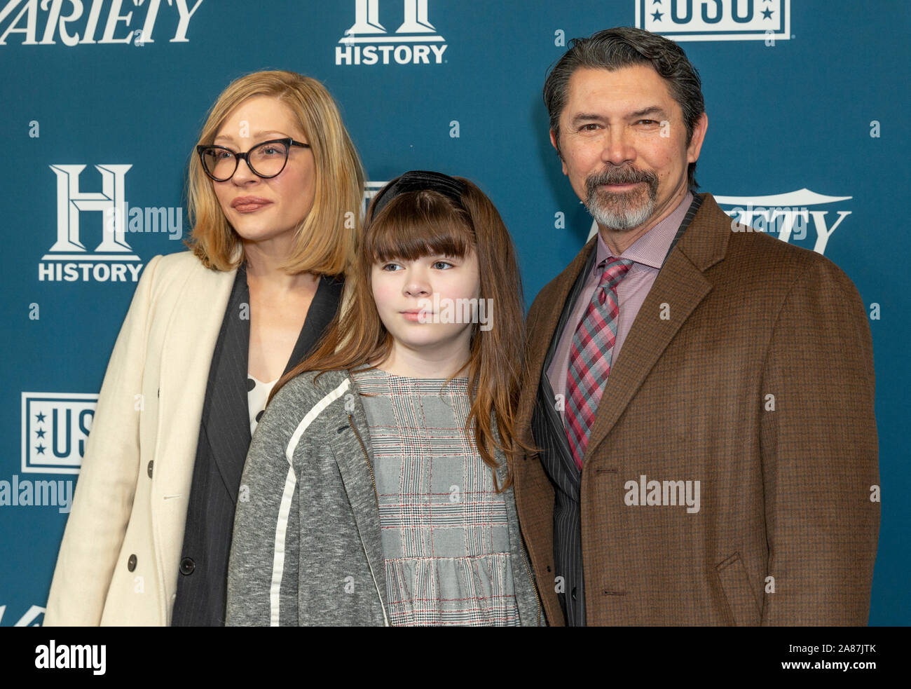 New York, NY - November 6, 2019: Lou Diamond Phillips and family attend ...