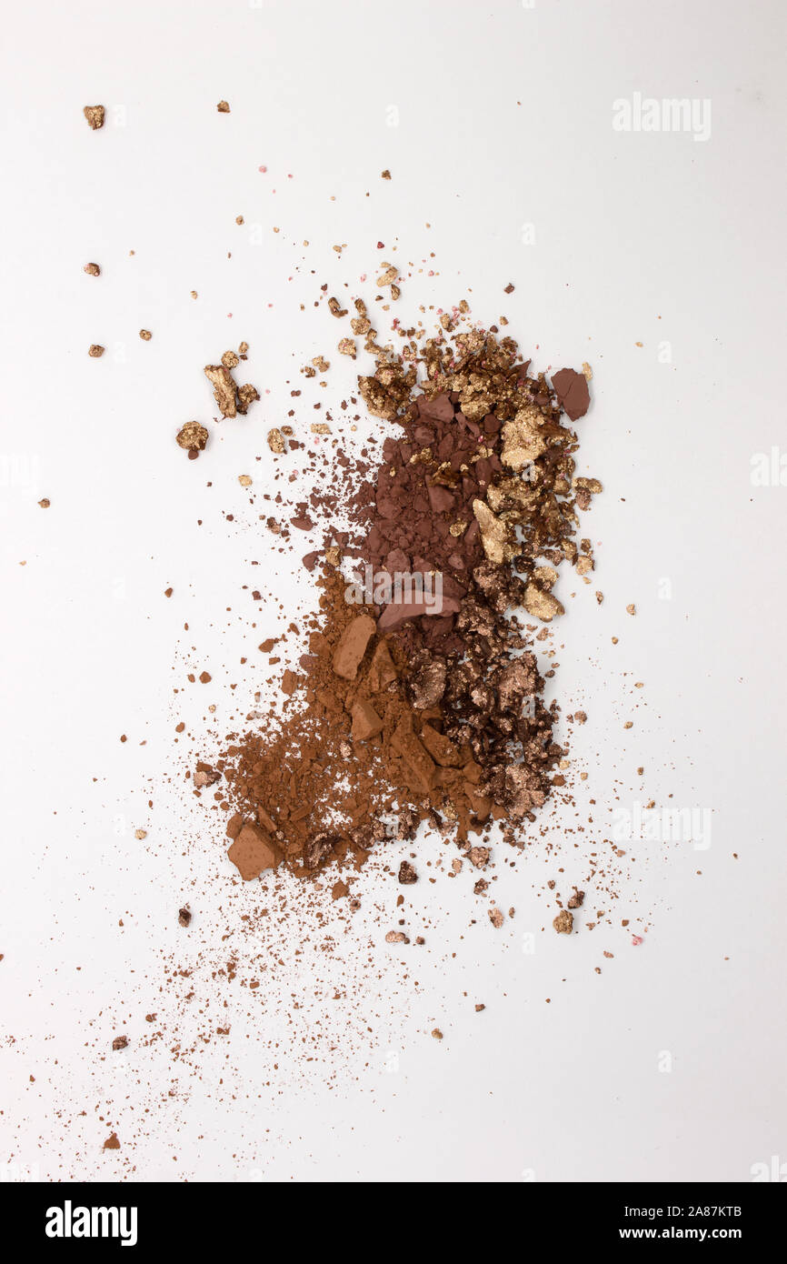 This is a photograph of a Matte Brown, Metallic Gold, and Deep Brown ...