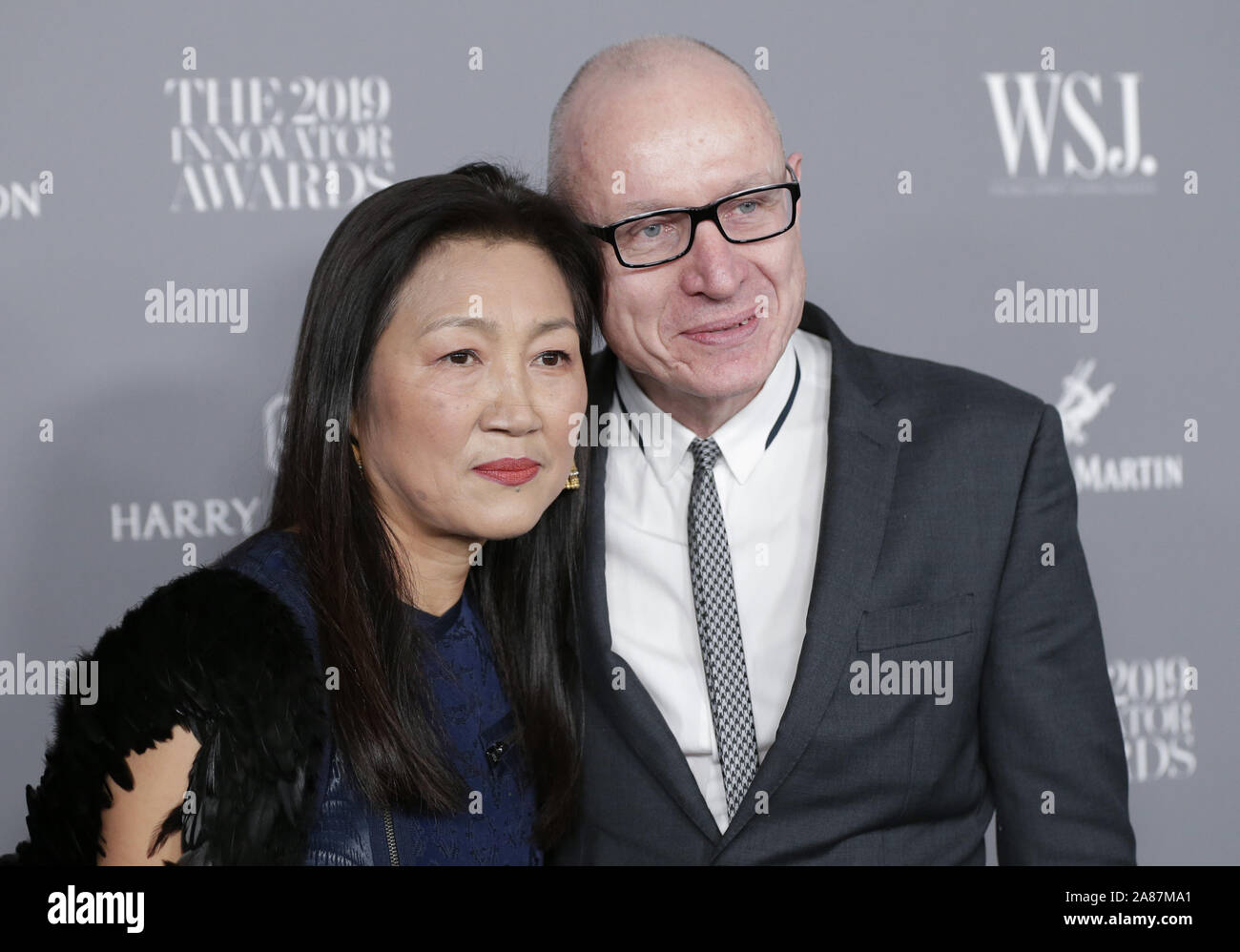 New York, United Stated. 07th Nov, 2019. Wang Ping and Robert Thomson ...