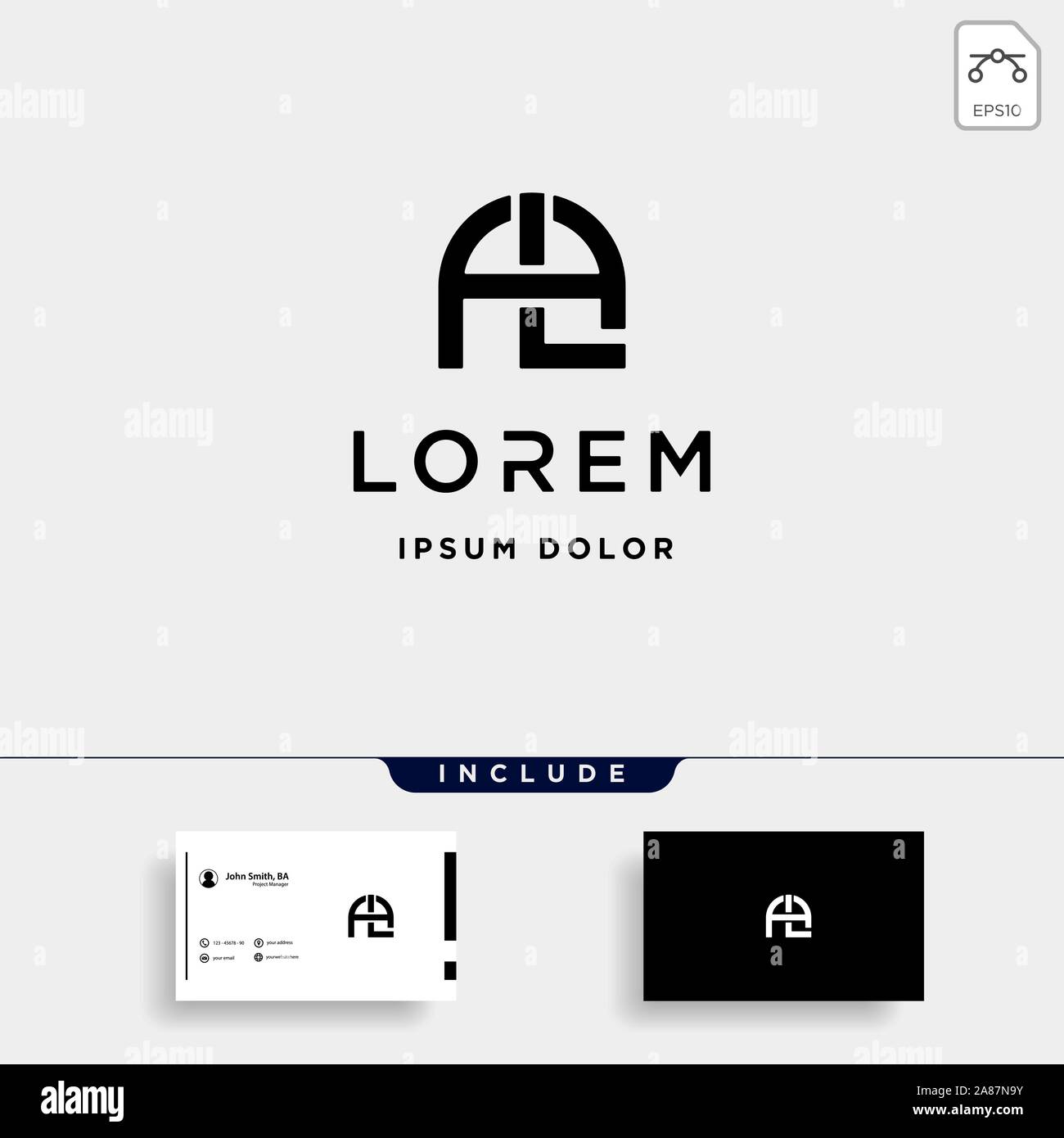 Al minimal logo design hi-res stock photography and images - Alamy