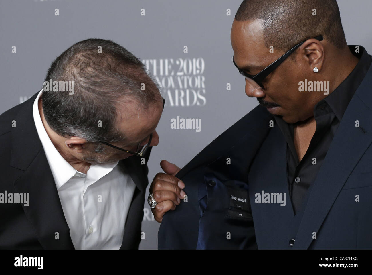 New York, United States. 07th Nov, 2019. Jerry Seinfeld looks at the ...