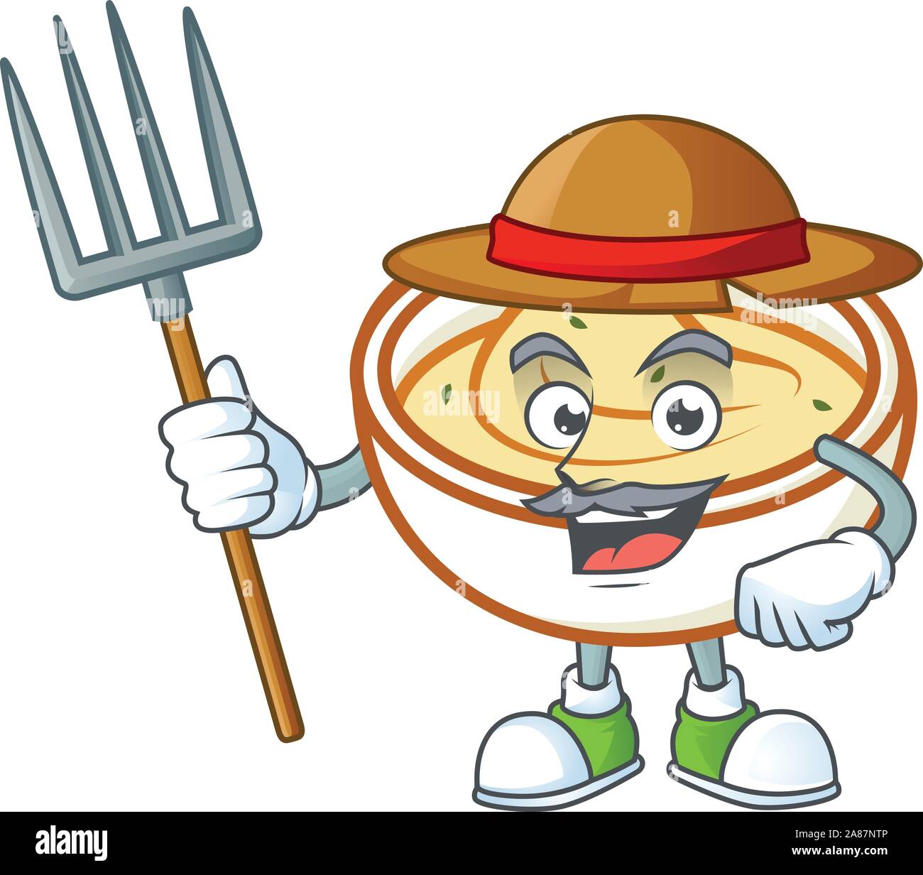 Farmer with potatoes Stock Vector Images - Alamy