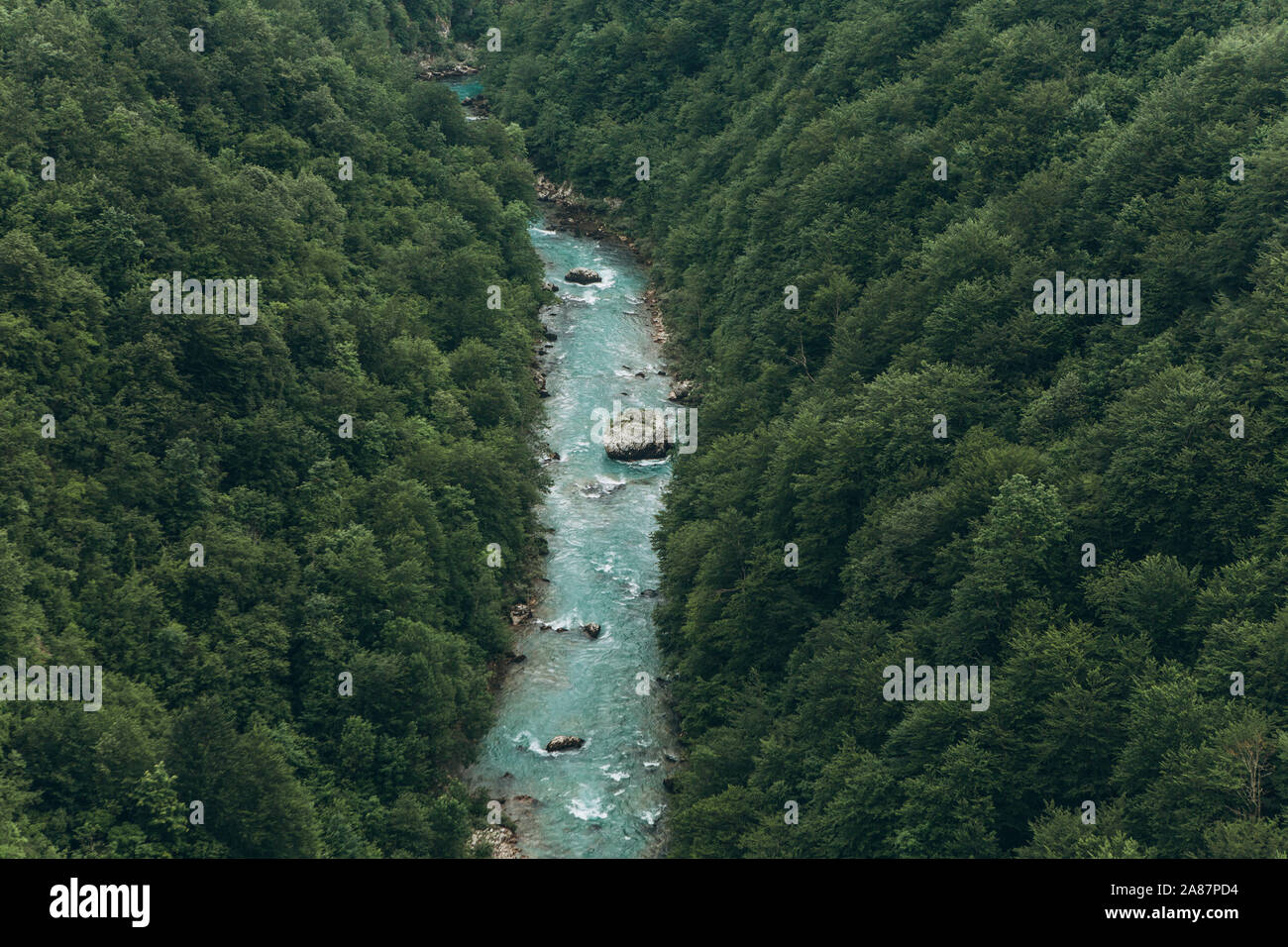Top view to the river tara hi-res stock photography and images - Alamy