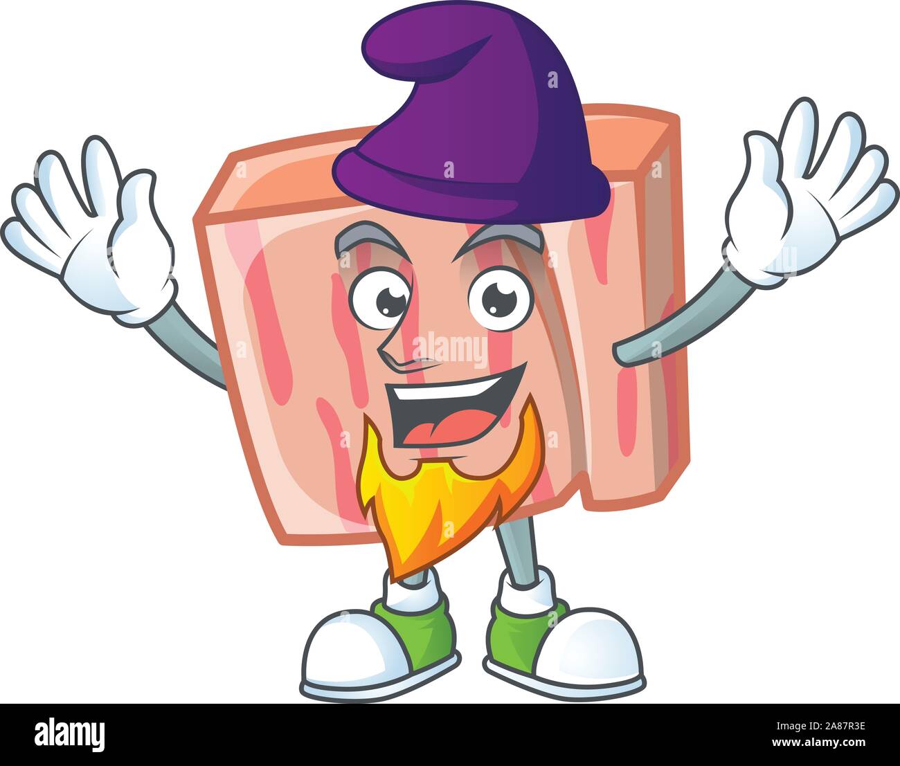 Fresh meat cartoon with elf character shape Stock Vector Image & Art ...