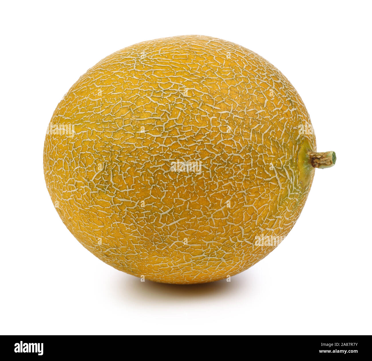 Whole ripe melon fruit isolated on white background Stock Photo - Alamy