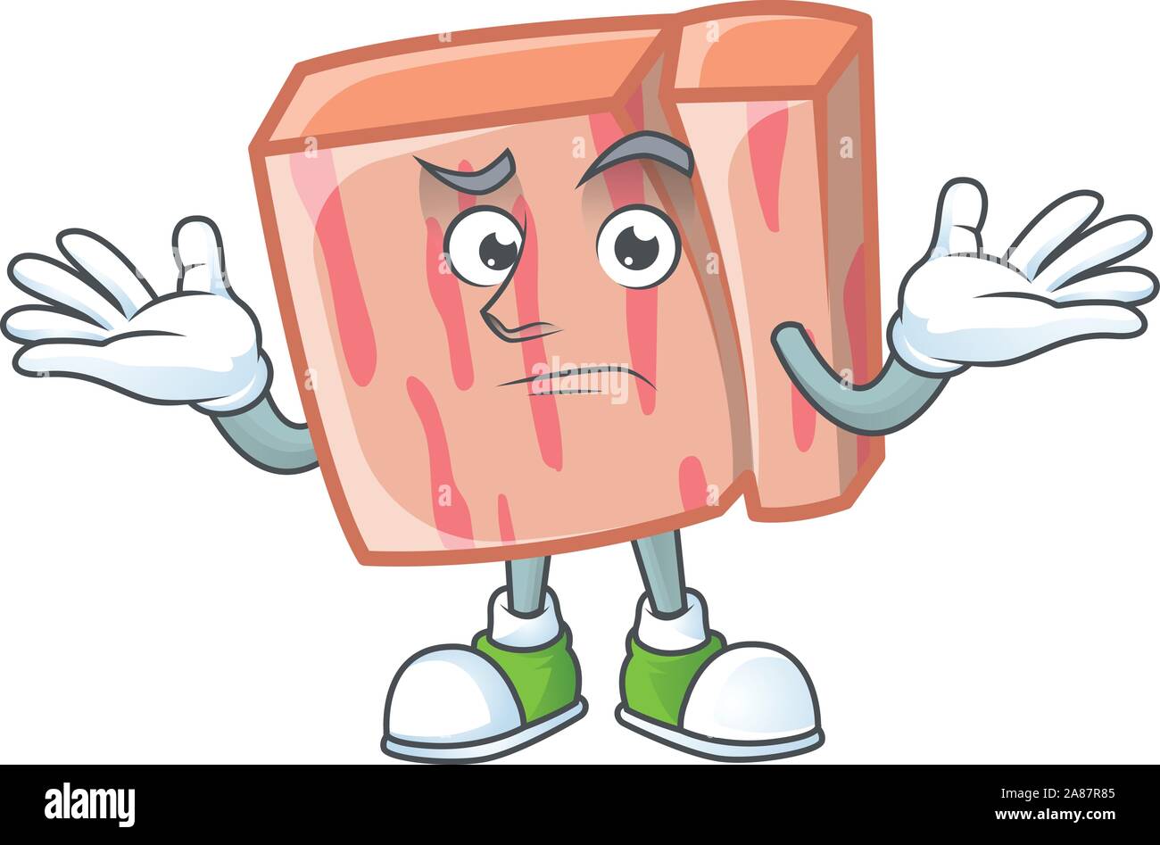 Meat for ingredient food with grinning mascot Stock Vector Image & Art ...