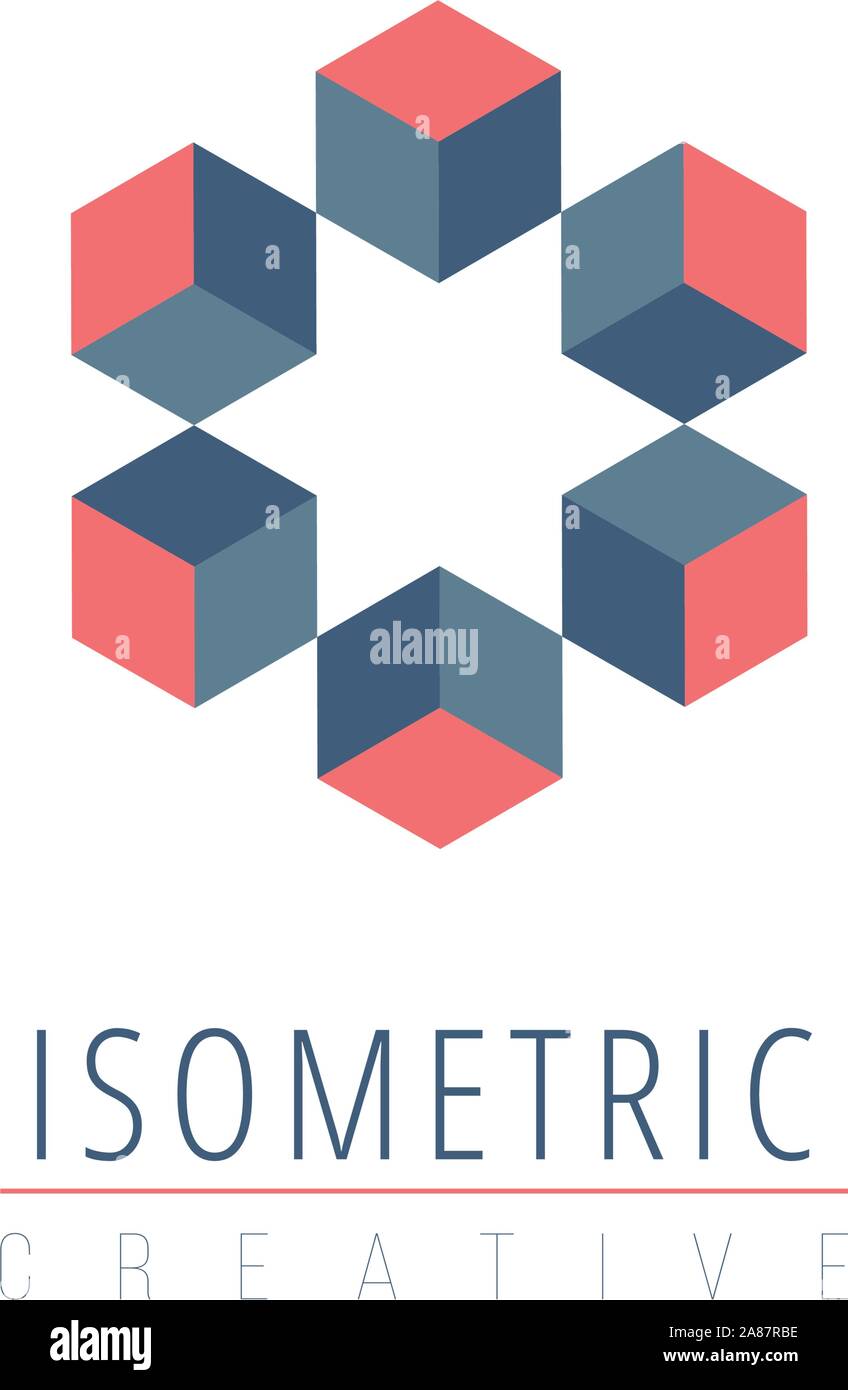 Cube design element. logo design template, company identity symbol ...