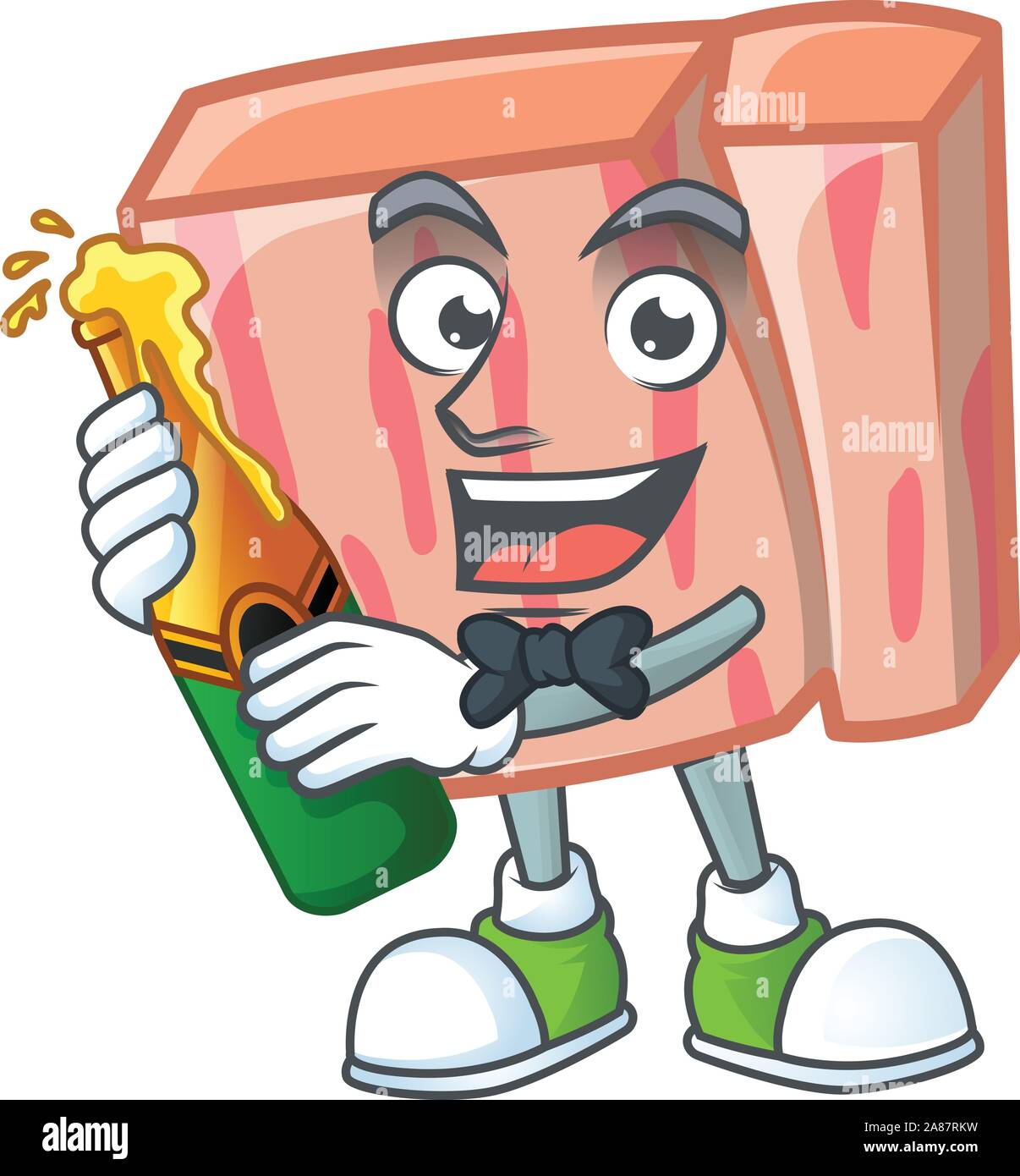 Cartoon beer bottle pig hi-res stock photography and images - Alamy