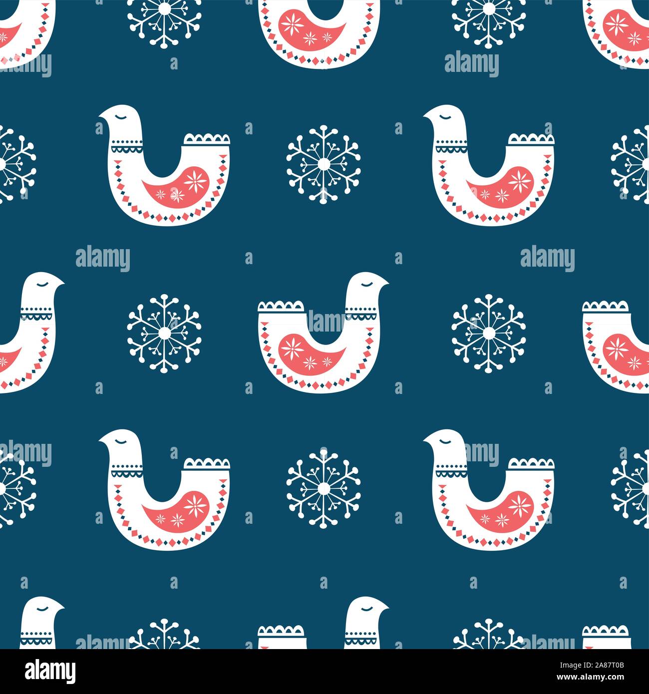 Scandinavian folklore textile Stock Vector Images - Alamy