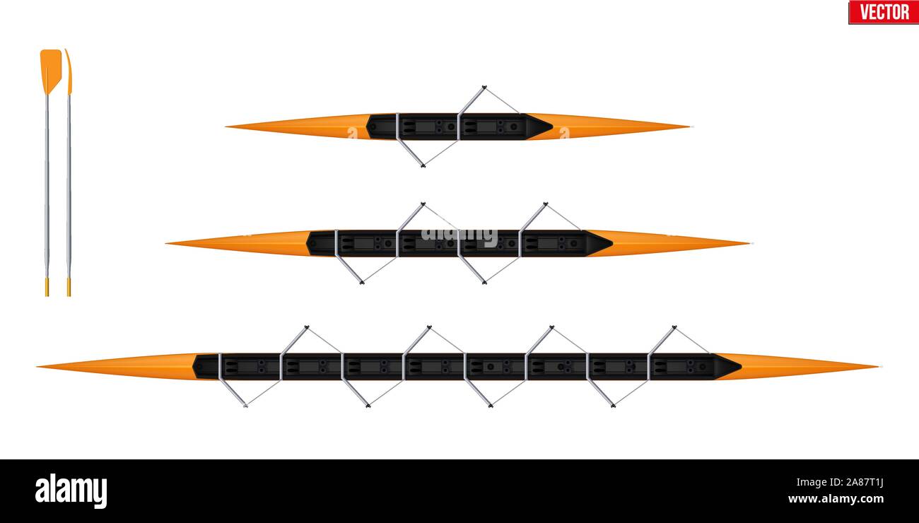 Crew team rowing two Stock Vector Images - Alamy