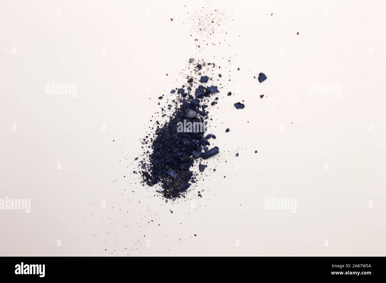 This is a photograph of Shimmery Royal Blue powder Eye shadow isolated ...