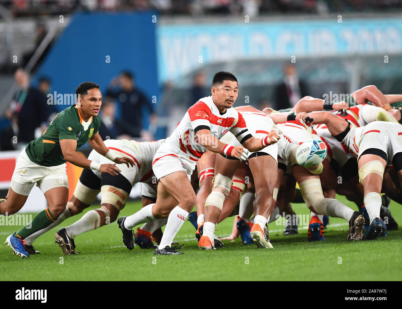 Fumiaki Tanaka of Japan during the 2019 Rugby World Cup Quarter-final ...