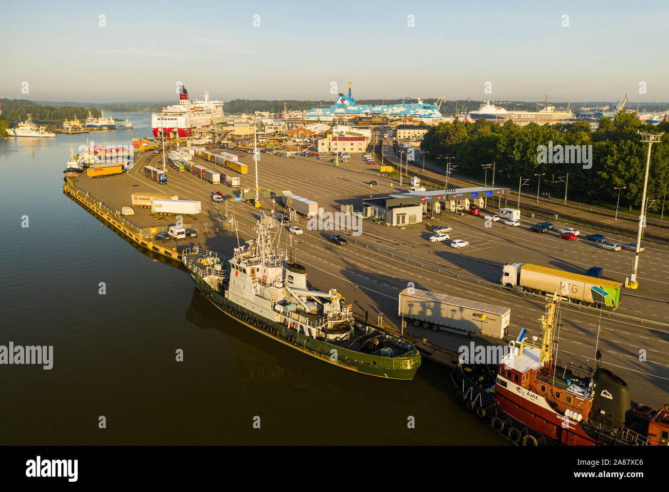 Port of Turku, in Finland Stock Photo - Alamy