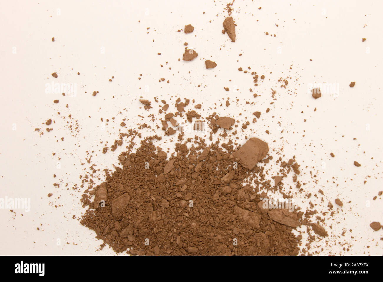 This is a photograph of a Bronzer powder makeup isolated on a White ...
