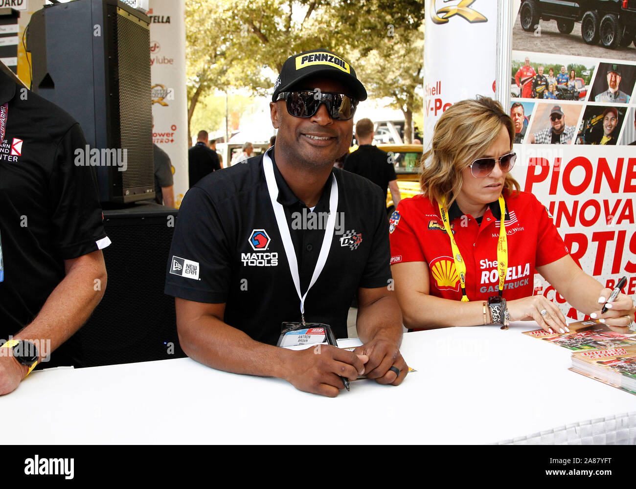 Nhra driver antron brown hi-res stock photography and images - Alamy