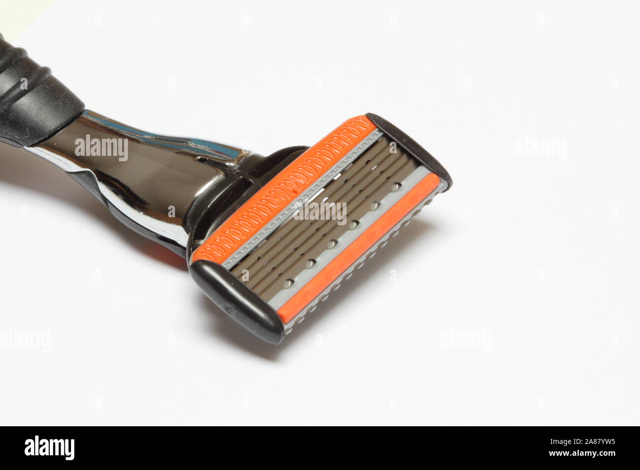 a new razor in close-up Stock Photo - Alamy