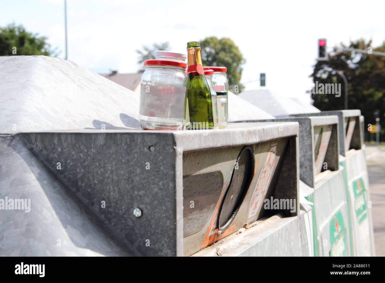 Glass container and recycled glass hi-res stock photography and images ...
