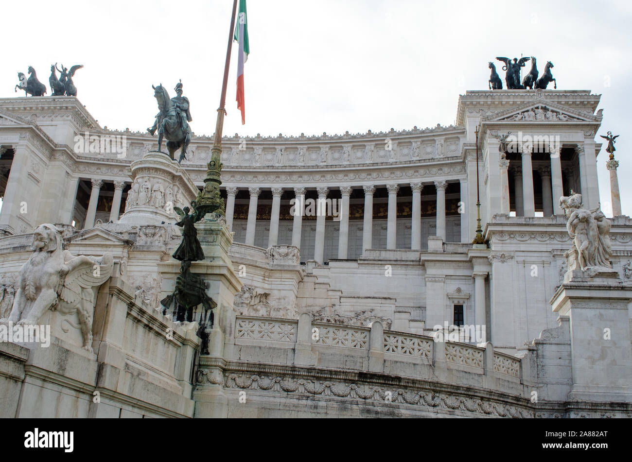 Monument of Victor Emmanuel II Rome Italy Stock Photo - Alamy