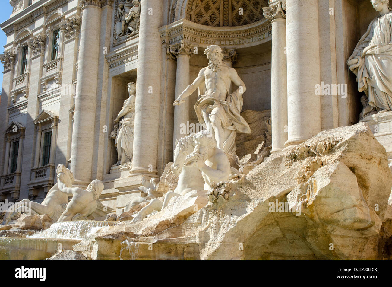 Detail of Trevi Fountain Rome Stock Photo - Alamy Detail of Trevi Fountain Rome Stock Photo - Alamy