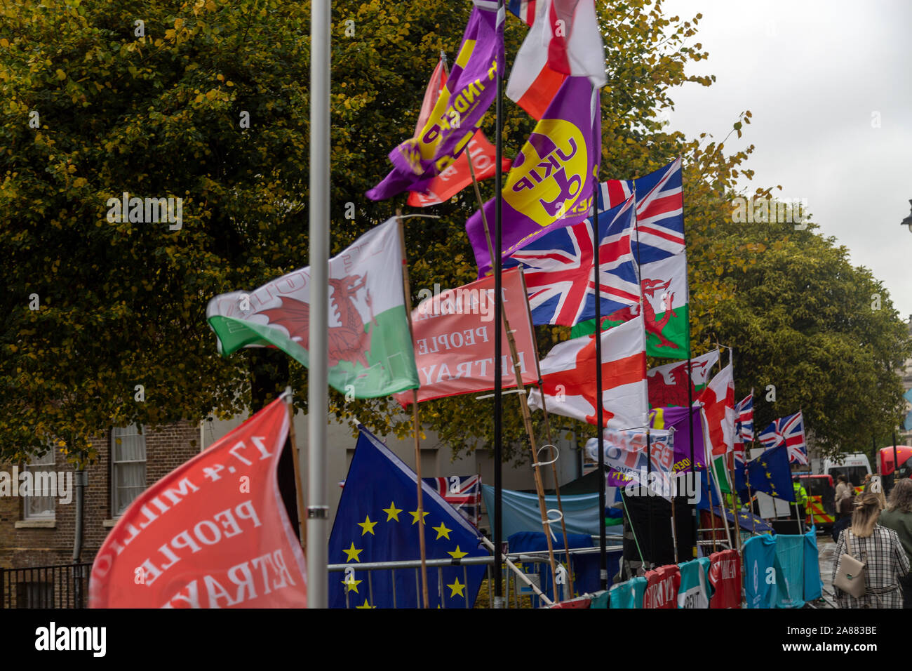 London westminster eu flag hi-res stock photography and images - Alamy