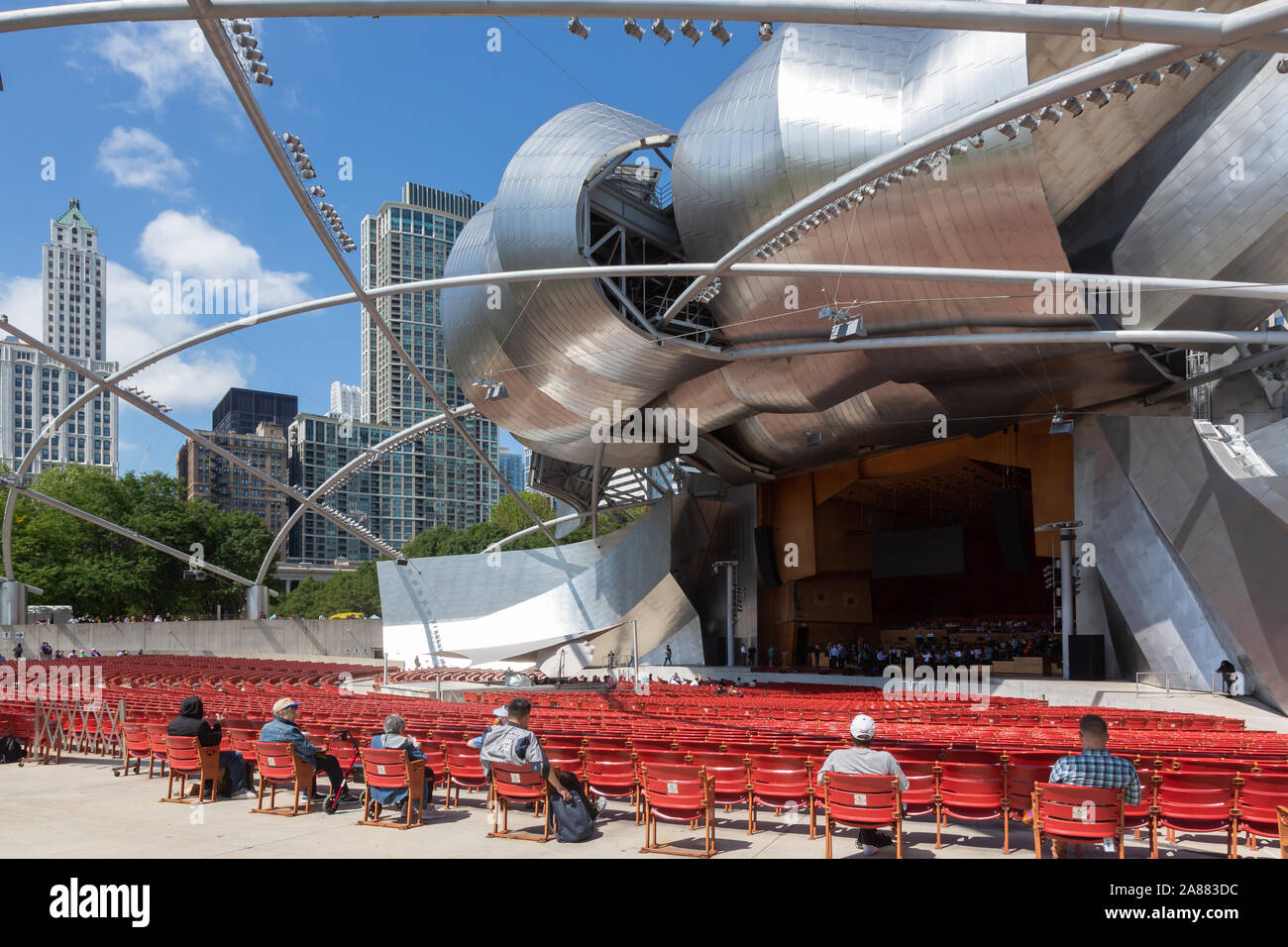 Jay Pritzker Pavilion, Millennium Park, The Loop, Chicago, Illinois ...
