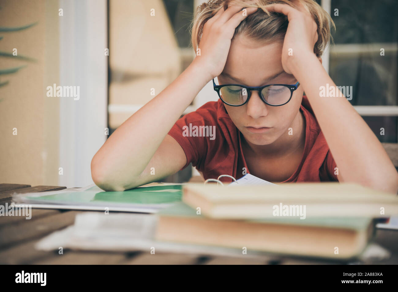 Unhappy study hi-res stock photography and images - Alamy