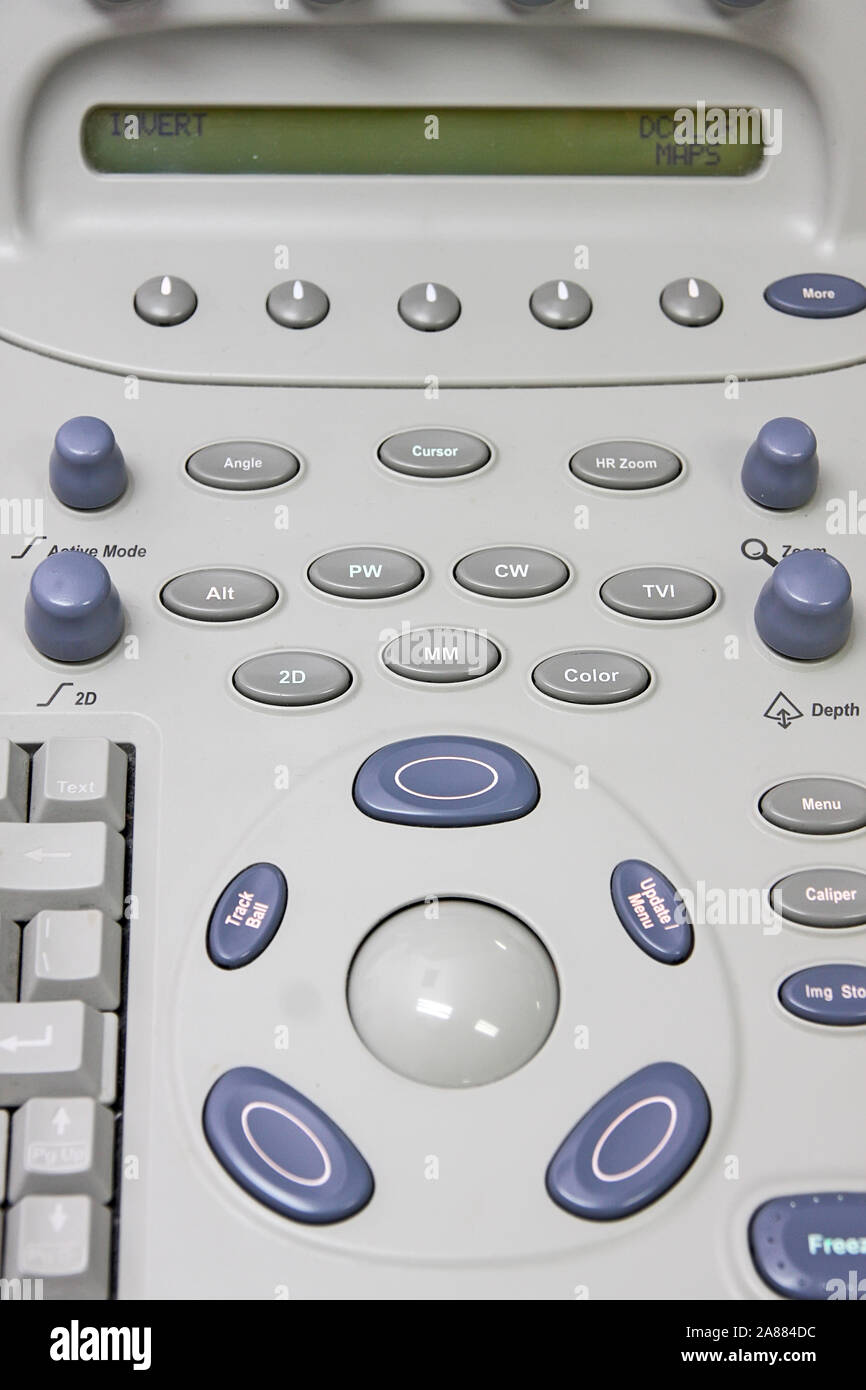 Detail of ultrasound device Stock Photo - Alamy