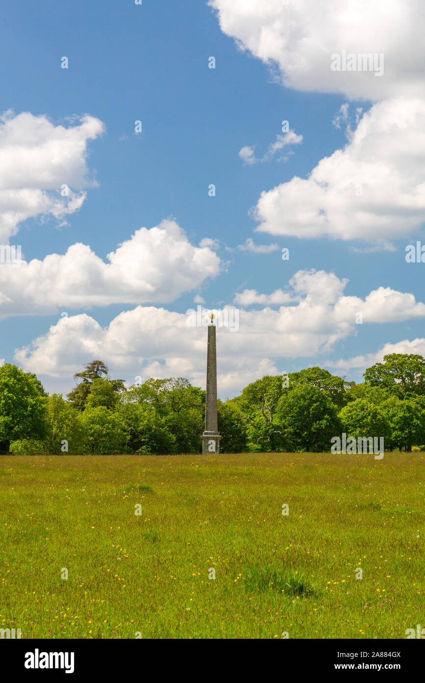The Obelisk in Stourhead Gardens was first built in 1746 as an Egyptian ...