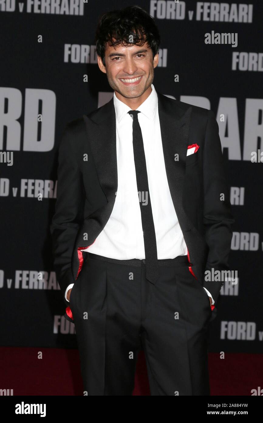 Los Angeles, CA. 4th Nov, 2019. Francesco Bauco at arrivals for FORD V ...