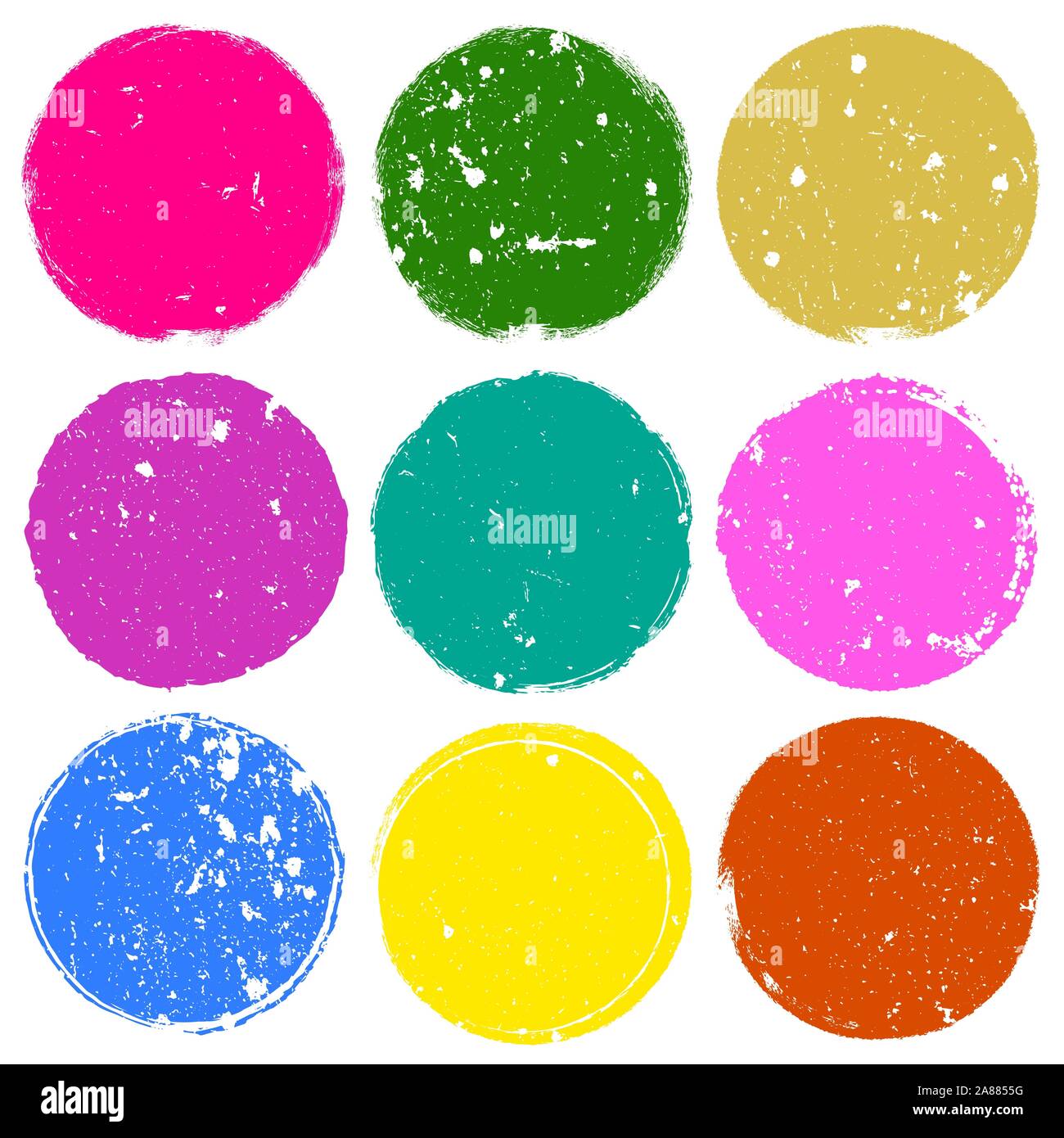 Nine Color Stamps Stock Vector Image & Art - Alamy