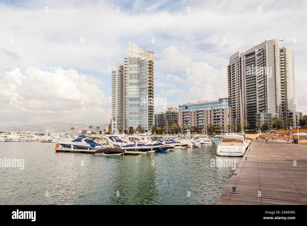 Beirut Marina at Zaitunay Bay in Beirut, Lebanon Stock Photo - Alamy