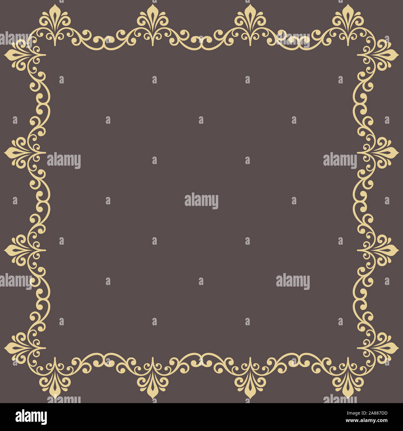 Floral Fine Frame Stock Photo - Alamy