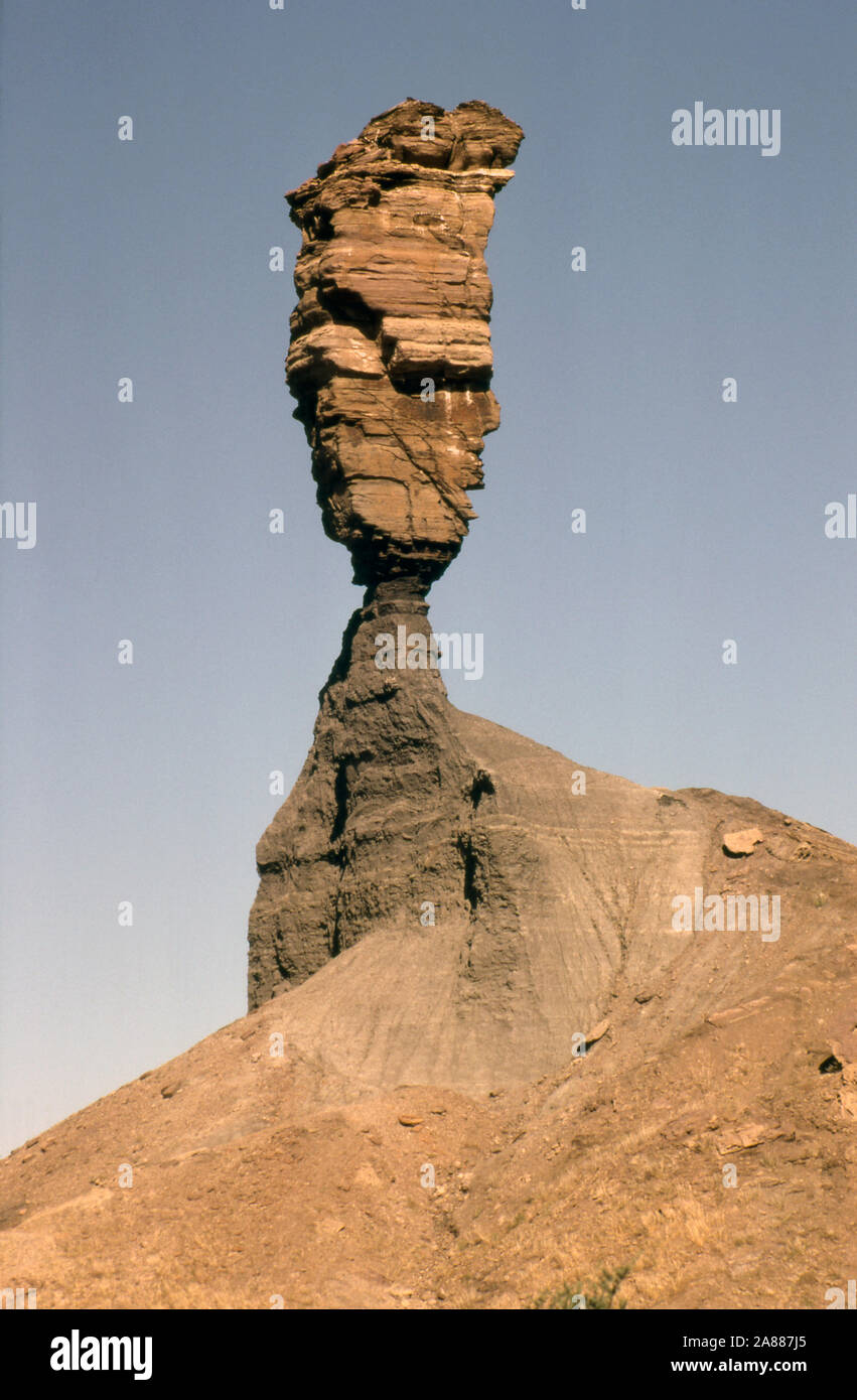 Mukurob - Finger of God in Namibia, photographed in June 1988 before it ...