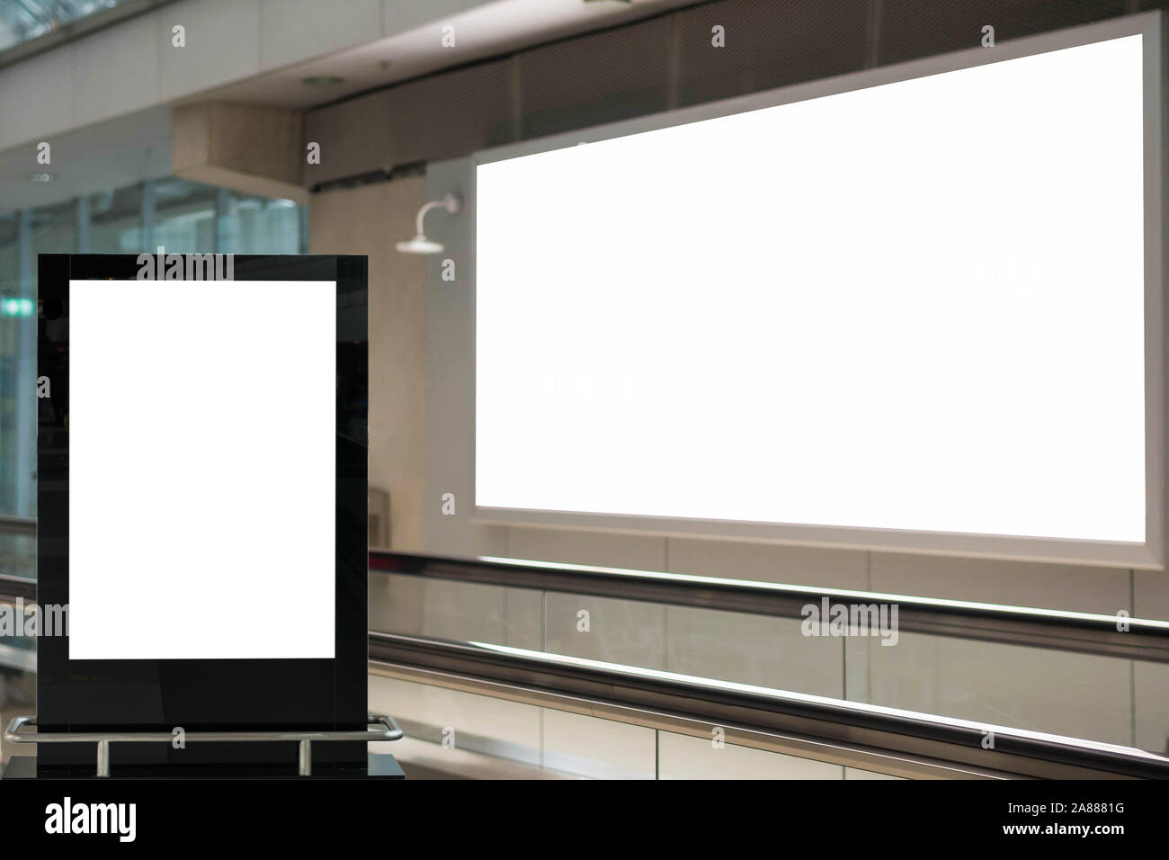 blank board in the air port Stock Photo - Alamy