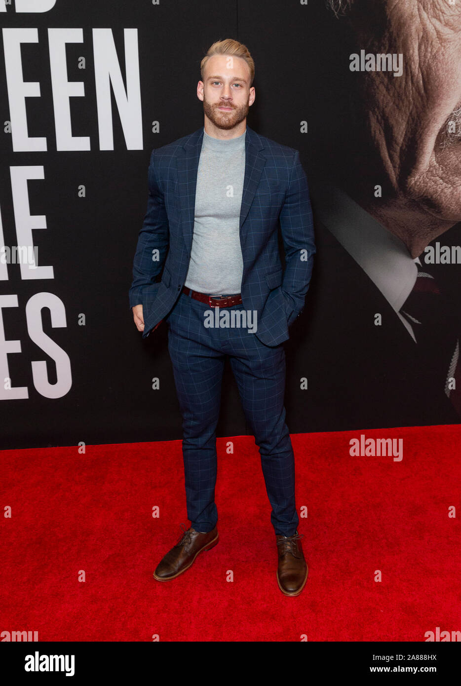 Logan Fletcher attends The Good Liar premiere at 787 7th Avenue in ...