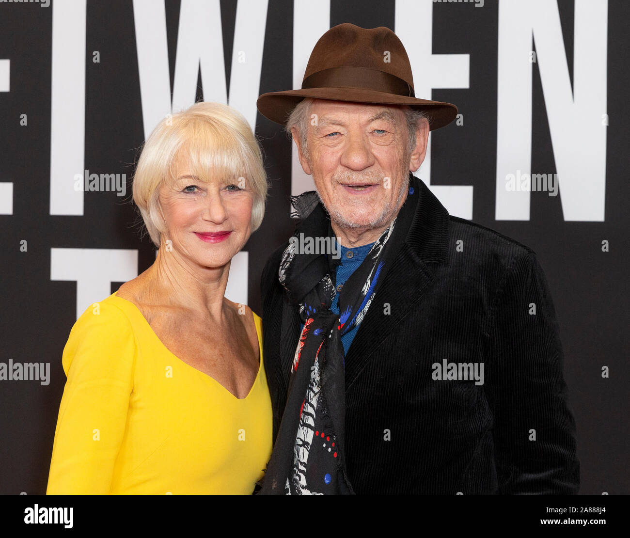 Dame Helen Mirren and Sir Ian McKellen attend The Good Liar premiere at ...