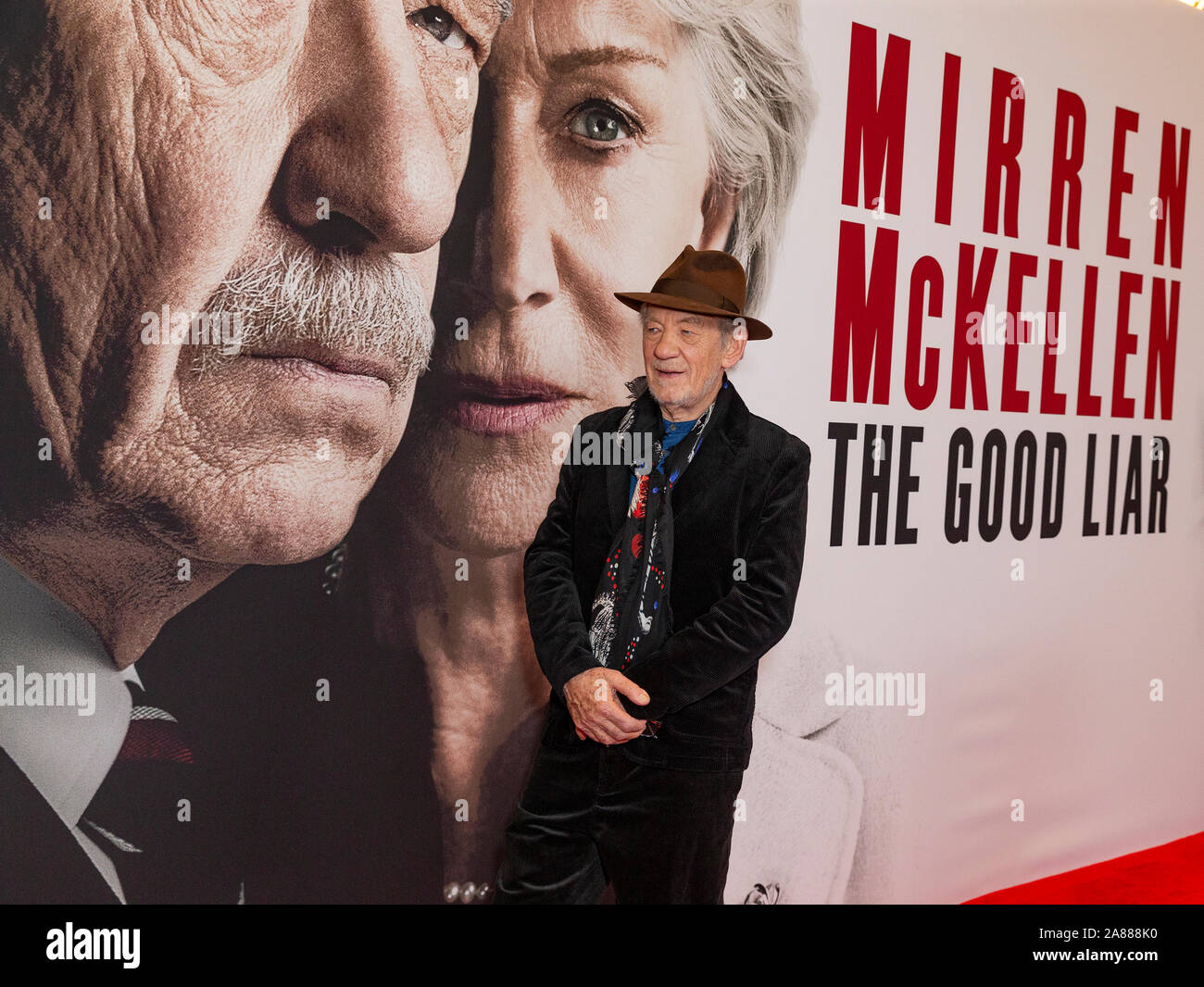 Sir Ian McKellen attends The Good Liar premiere at 787 7th Avenue in ...