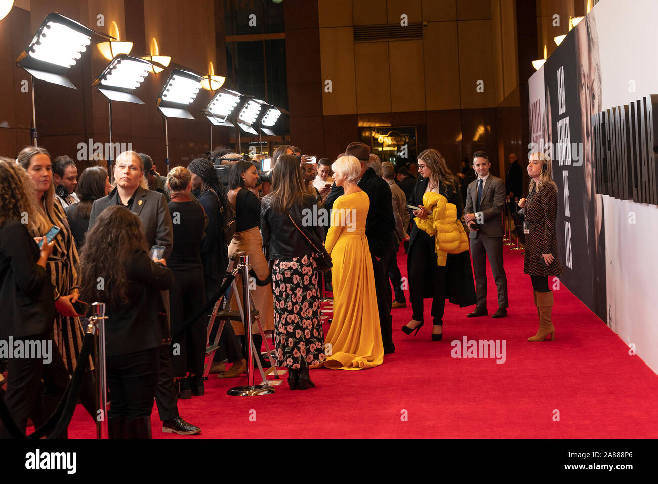 New York, United States. 06th Nov, 2019. Ian McKellen and Helen Mirren ...