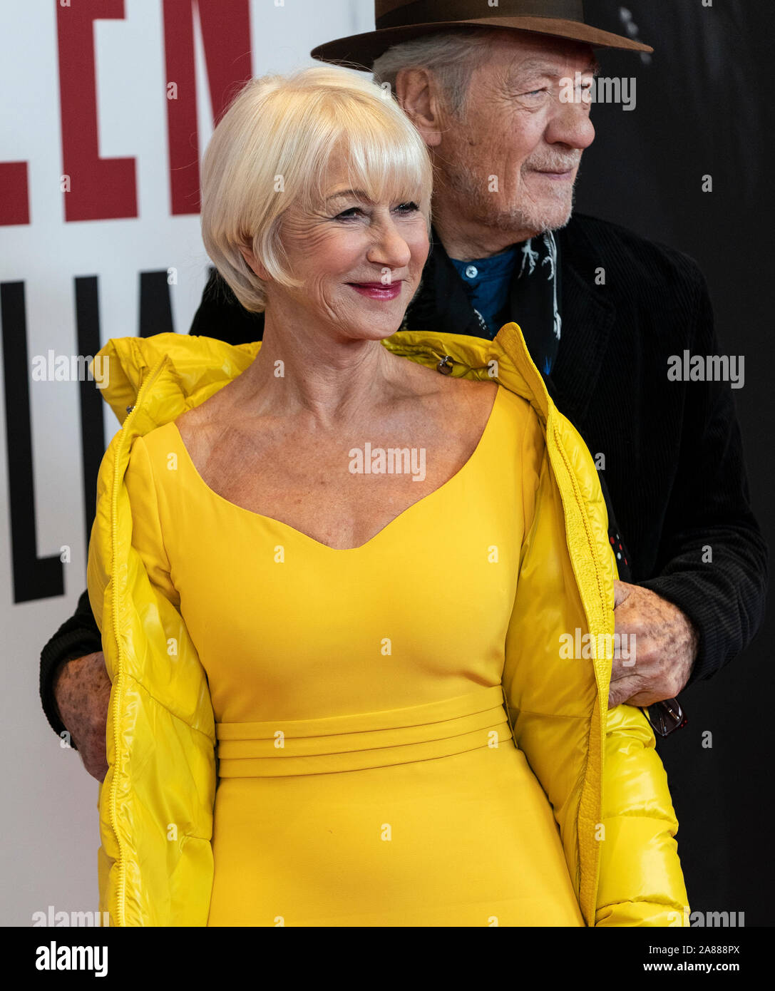 New York, United States. 06th Nov, 2019. Dame Helen Mirren and Sir Ian ...