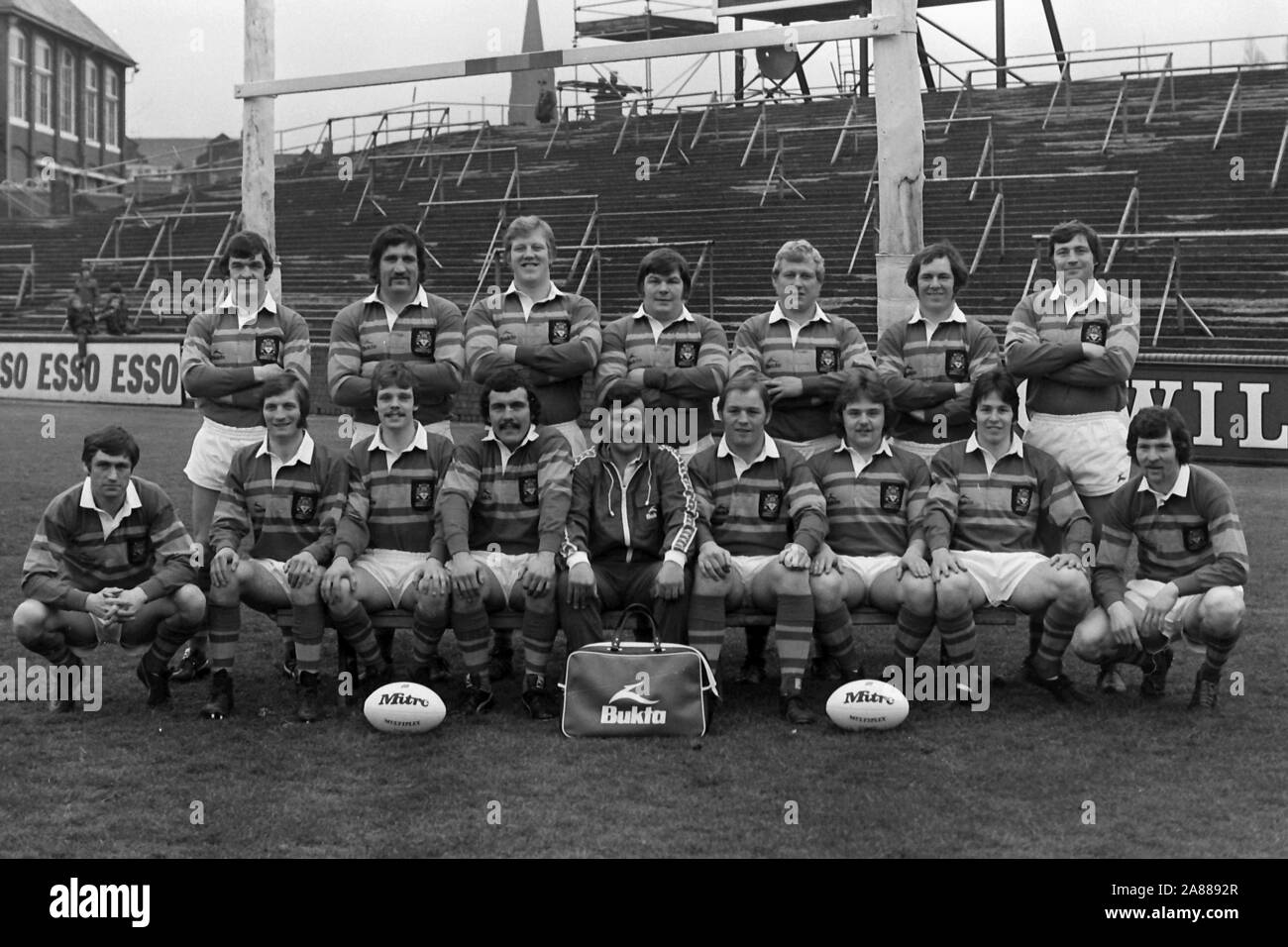 Leeds Rugby League in 1977 Wembley kit Stock Photo - Alamy