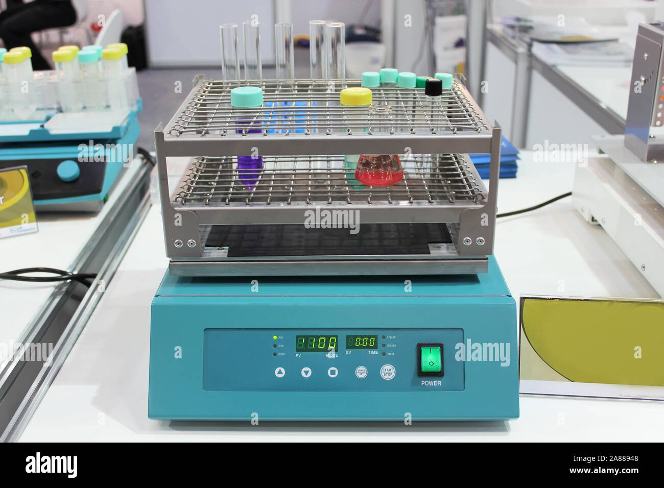 Test tubes in laboratory Stock Photo - Alamy