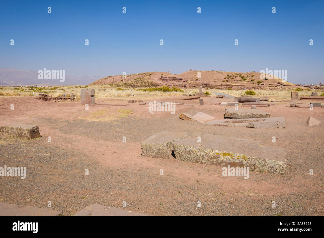 Kantatallita Temple with Akapana pyramid in the background at the ...