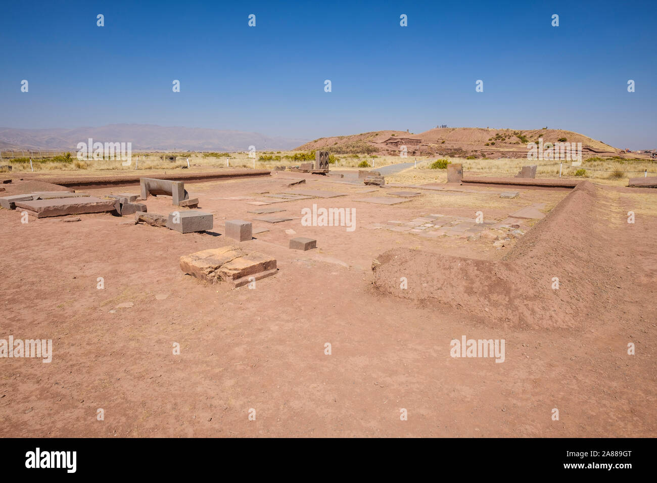 Kantatallita Temple with Akapana pyramid in the background at the ...