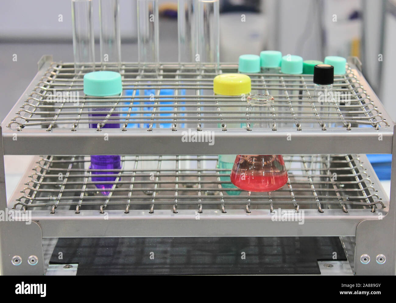 Test tubes in laboratory Stock Photo - Alamy