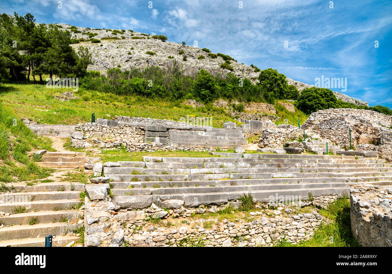 Ruins of the ancient city of Philippi in Greece Stock Photo - Alamy
